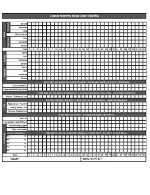 Fillable Online Mood Chart with Daily Notes (Fillable) Fax Email Print ...