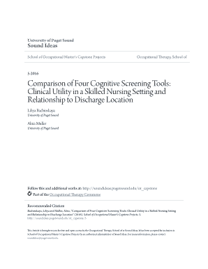 Fillable Online Comparison of Four Cognitive Screening Tools Fax Email ...