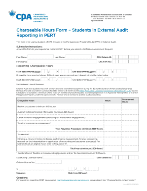 Chargeable Hours Form Cpa - Fill Online, Printable, Fillable, Blank ...