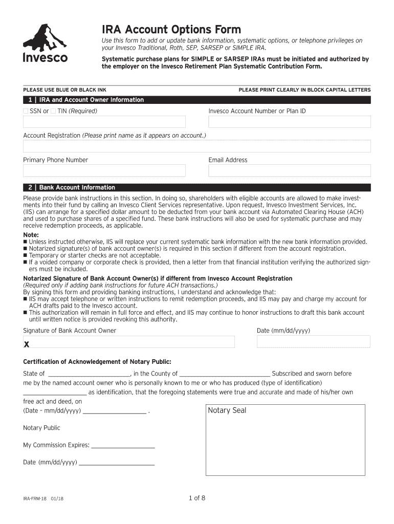 Fillable Online IRA Account Options Form Fax Email Print - pdfFiller