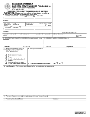 Fillable Online FOR REAL ESTATE AND UCC FILING/UCC-1A Fax Email Print ...