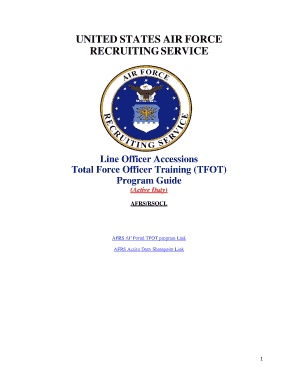 Fillable Online united states air force recruiting service - 31 FSS Fax ...