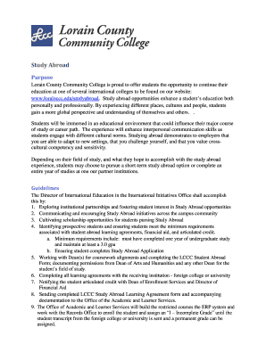Fillable Online LCCC Study Abroad Information and Course Approval Form ...