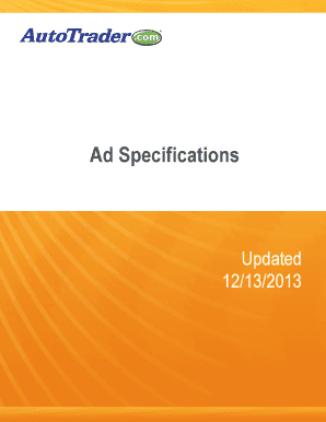 Fillable Online Ad Specifications - Autotrader B2B Fax Email Print ...