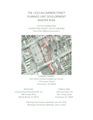 Fillable Online the 133/134 cannon street planned unit development master plan Fax Email Print ...