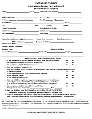 Fillable Online School Grade: Homeroom Teachers Name: Fax Email Print ...