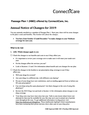 Fillable Online 2019 Passage Plan 1 EOC 010000 - Connecticare Medicare Plan Fax Email Print ...