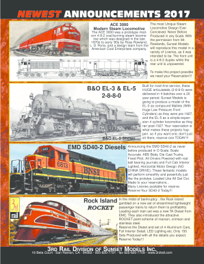 Ace 3000 Locomotive - Fill Online, Printable, Fillable, Blank | pdfFiller