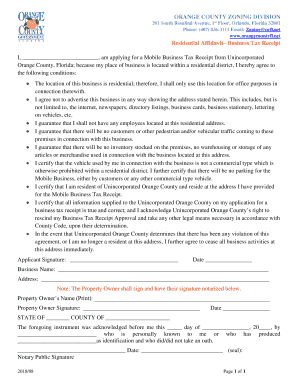 Fillable Online ORANGE COUNTY ZONING DIVISION Application Collection ...