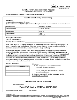 Fillable Online Commercial Formulary Exception Request Form Fax Email Print - pdfFiller