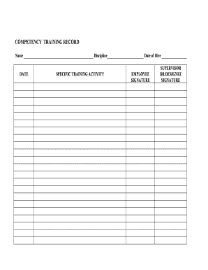 Fillable Online health utah competency training record - Utah ...