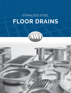 Awi Floor Drains - Fill Online, Printable, Fillable, Blank | pdfFiller