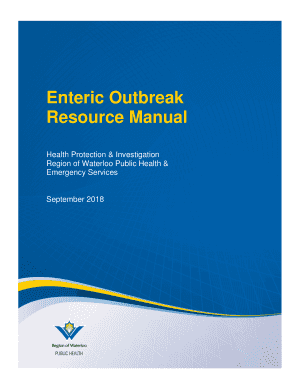 Fillable Online Enteric Outbreak Resource Manual Fax Email Print ...