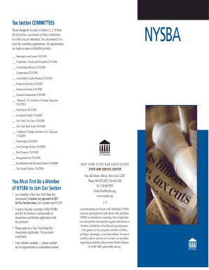 Fillable Online Tax Section - nysba Fax Email Print - pdfFiller