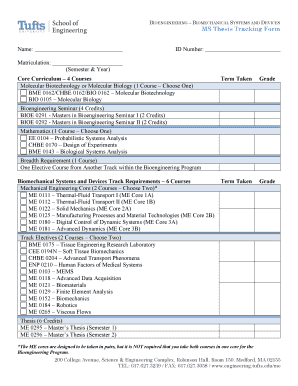 Fillable Online engineering tufts Department of Biomedical Engineering ...