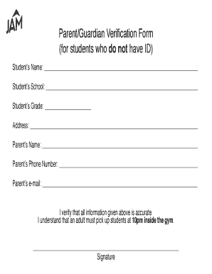 Fillable Online parentverificationform.pages Fax Email Print - pdfFiller