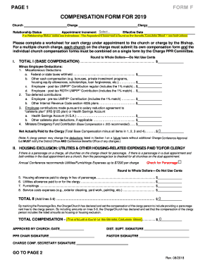 Pastor Compensation Worksheet - Fill Online, Printable, Fillable, Blank ...