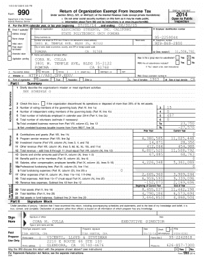Fillable Online ASI Tax Return 2014-2015 - ASI, Cal Poly Pomona Fax ...