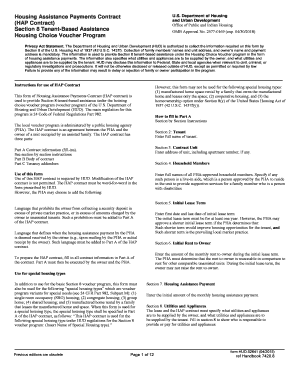 Fillable Online HAP Contract - The Chicago Housing Authority Fax Email ...