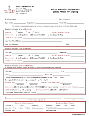 Fillable Online inside trinity Forms Inside.Trinity.edu - Trinity ...