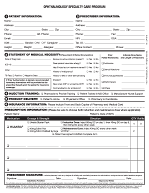 Fillable Online ophthalmology specialty care program - Tango Pharmacy Fax Email Print - pdfFiller