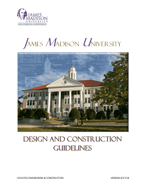 Fillable Online JMU Design and Construction Guidelines Fax Email Print ...