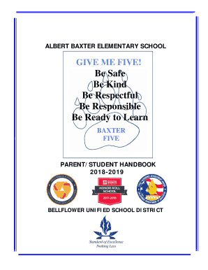 Fillable Online Be Safe Be Kind Be Respectful Be Responsible Be Ready ...