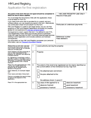 Fillable Online Land Registration Rules 2003 and includes persons ...