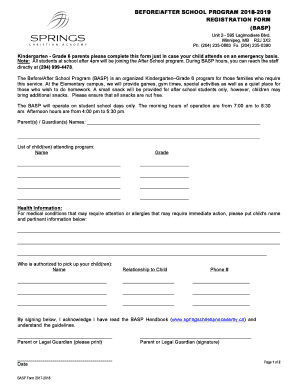 Fillable Online Before - After School Program Fee Schedule 16-17.doc ...