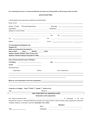 Fillable Online ART on Micro Pension 2014 Application Form Fax Email ...