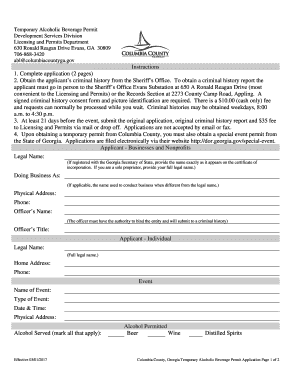 Fillable Online Temporary Alcoholic Beverage Permit Fax Email Print ...