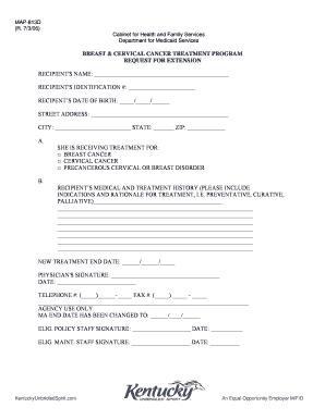 Fillable Online chfs ky MAP-813D Fax Email Print - pdfFiller