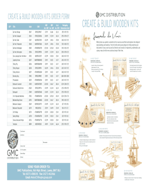 Fillable Online 17-214 Wooden Kits Order Form UPDATE FINAL ... - GMC ...