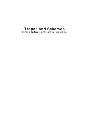 Fillable Online Tropes and Schemes - SLIDEBLAST.COM Fax Email Print ...