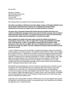 Fillable Online Dana Peck Letter Opposing #91 - Triumph Gulf Coast Fax ...