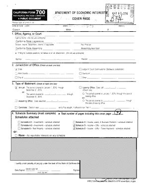 Fillable Online Form 700 Reference Pamphlet - California Fair Political ...