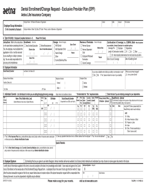 Fillable Online Texas EPP Dental Employee Enrollment/Change Form ...