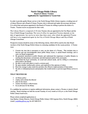 Fillable Online Trustee Application Example Fax Email Print - pdfFiller