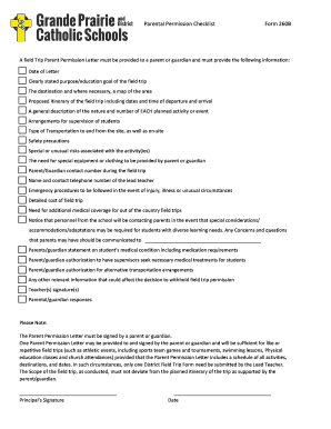 Fillable Online Permission Checklist Fax Email Print - pdfFiller