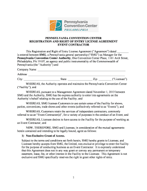 Fillable Online Right of Entry Agreement (Final) (6-30-14) Fax Email ...