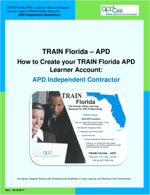 Fillable Online How to Navigate Train Florda Guide - Agency for Persons ...
