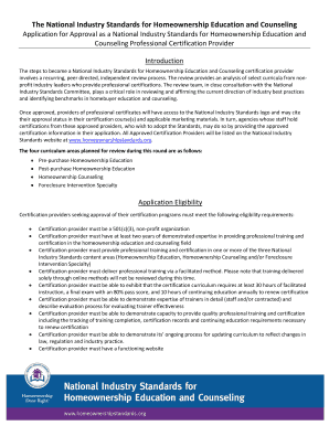 Fillable Online 3. The National Industry Standards Curriculum Review ...