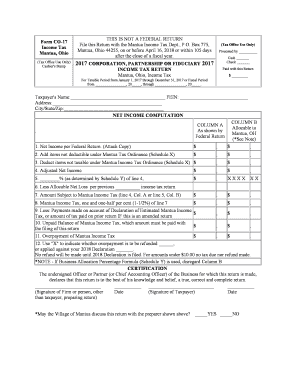 Co 17 Fillable Form - Fill Online, Printable, Fillable, Blank | pdfFiller