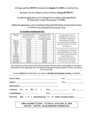 Fillable Online Fee Schedule (including Late Fees) Fax Email Print - pdfFiller