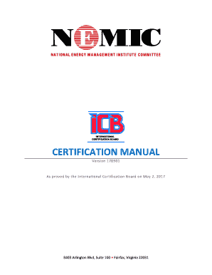Fillable Online ICB Certification Manual Fax Email Print - pdfFiller