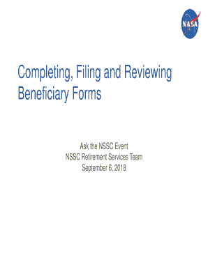 Fillable Online Beneficiary Forms for NASA Employees Fax Email Print ...