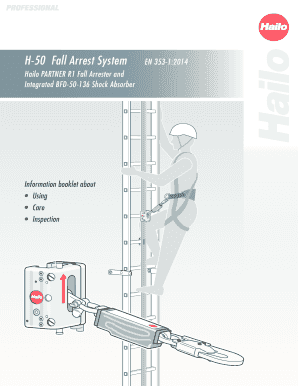 Fillable Online Hailo PARTNER R1 Fall Arrester and Fax Email Print ...