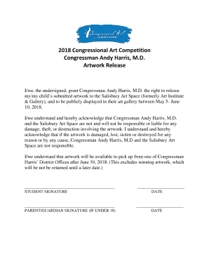 Art Competition Form Templates | pdfFiller