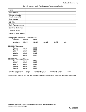 Fillable Online For State Employee Use only Fax Email Print - pdfFiller