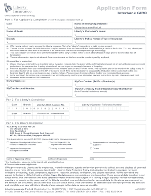 Fillable Online Liberty GIRO form V4 Fax Email Print - pdfFiller